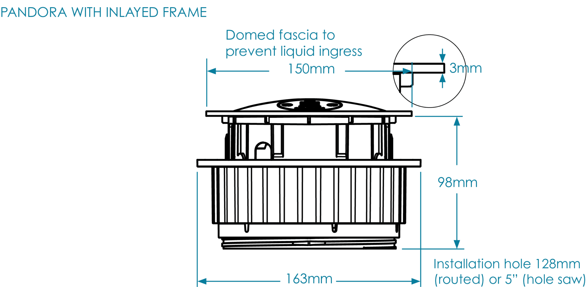 PANDORA | flush mounted power unit | in desk | OE Electrics