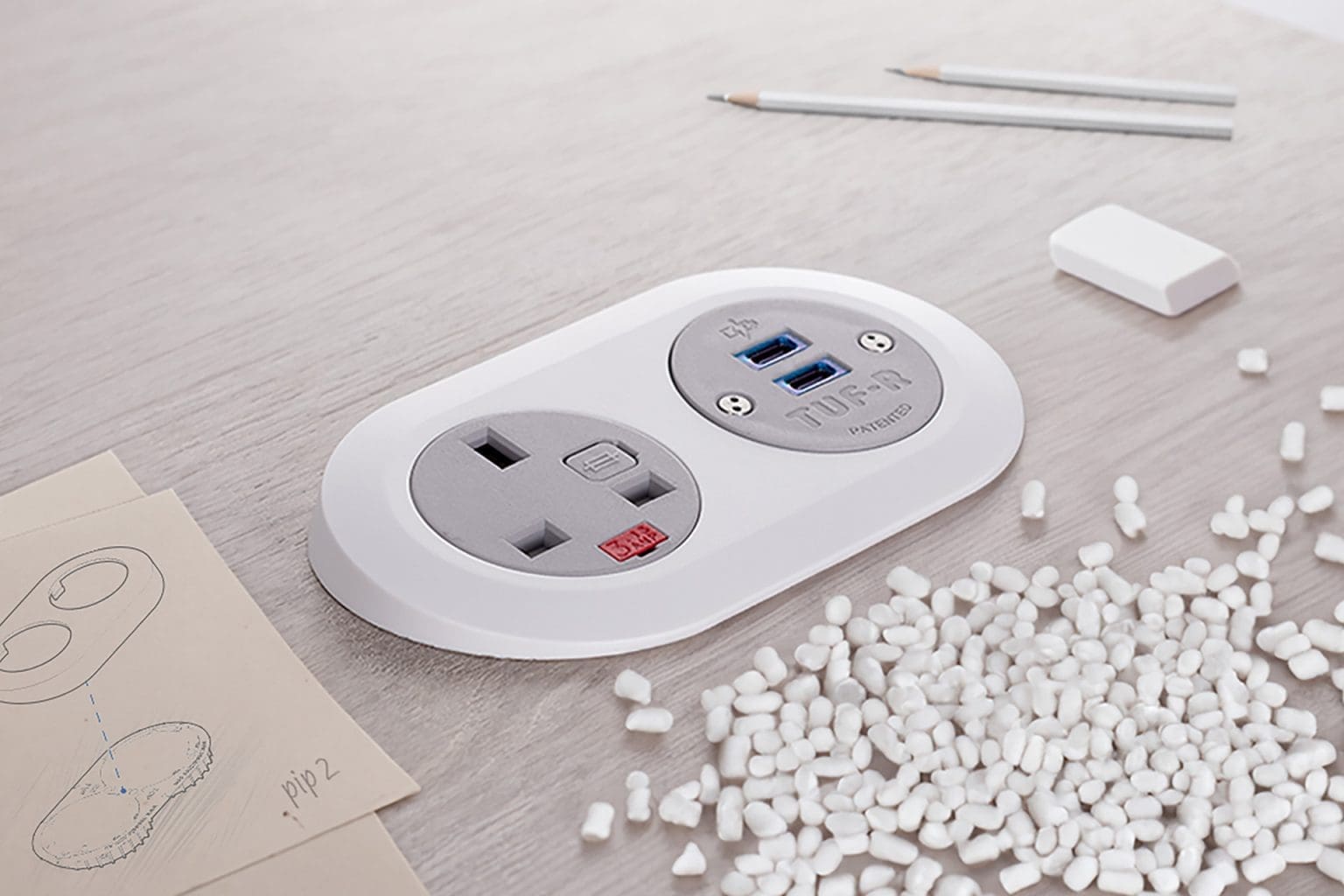 PIXEL – small power & data unit | 80mm | OE Electrics